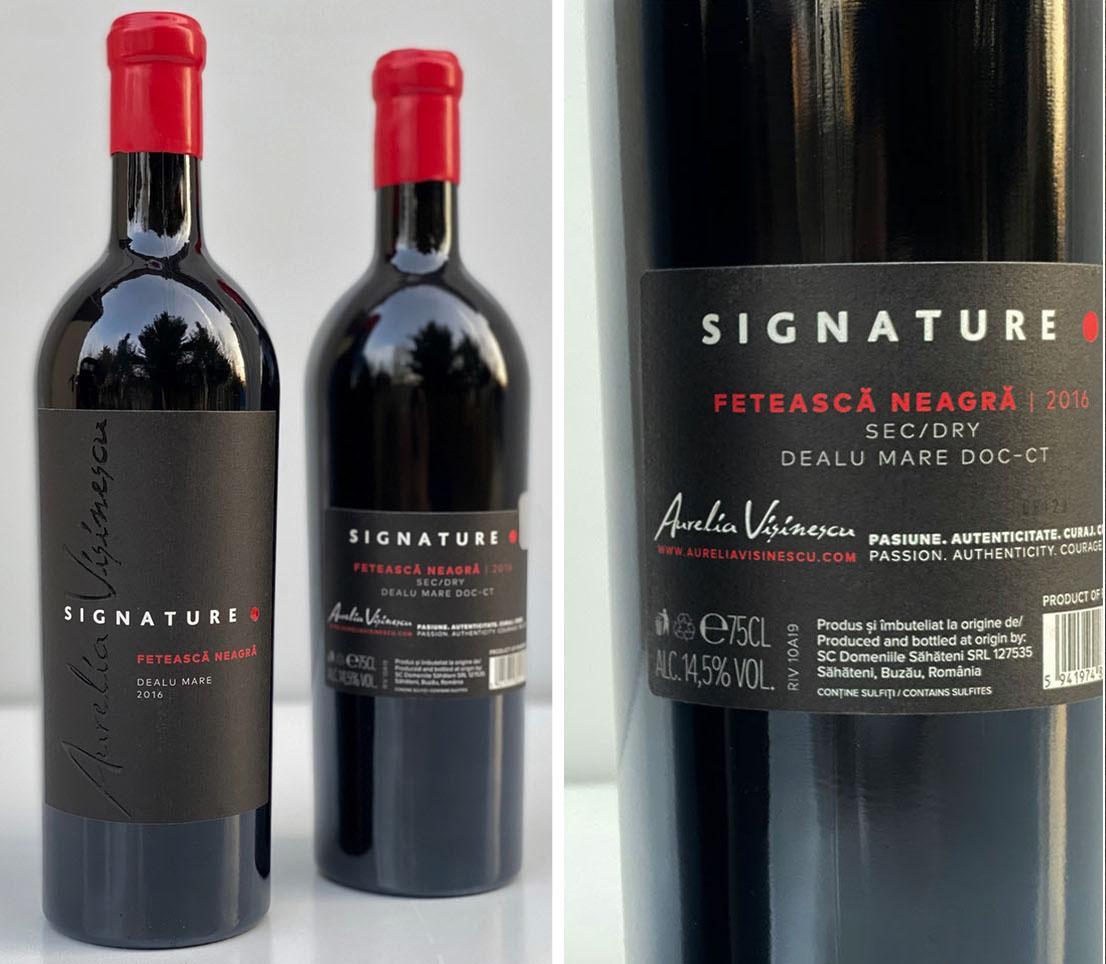 SIGNATURE - Feteasca Neagra 2016, noul vin semnat de Aurelia Vișinescu ...