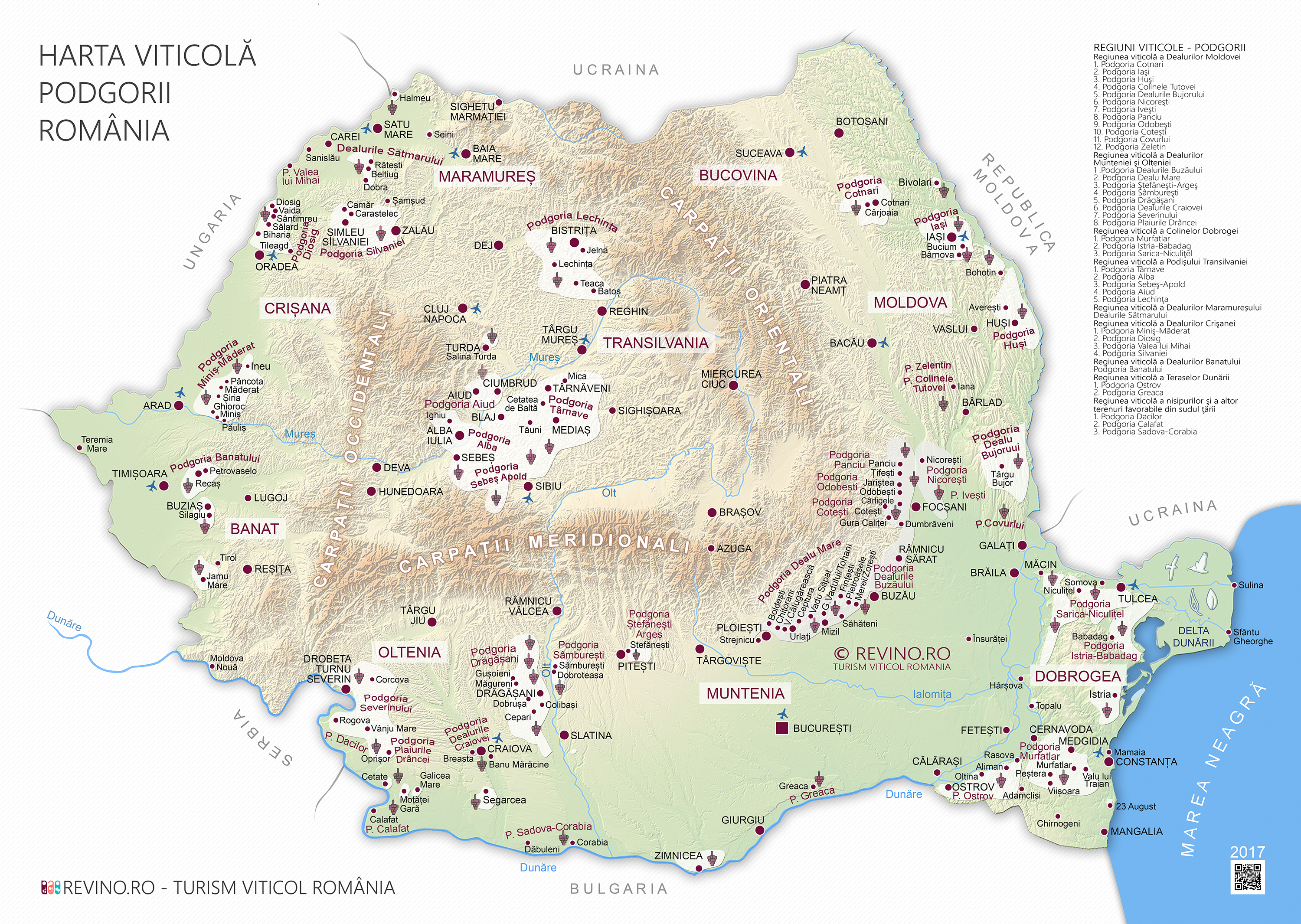 Regiuni viticole / Harti